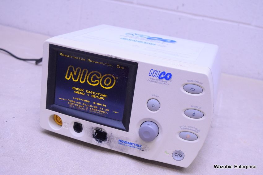 NOVAMETRIX MEDICAL SYSTEMS NICO 2 NON-INVASIVE CARDIAC OUTPUT | eBay